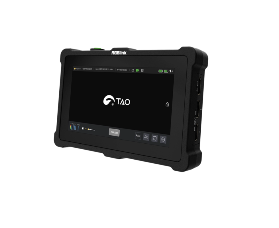 RGBlink TAO 1pro – 4-input Touch-screen Video Switcher, Recorder & Streaming Encoder – Virtual Set